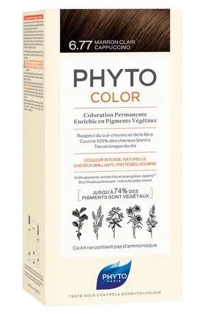 PHYTO Color Permanent Hair Color Light Brown Cappuccino