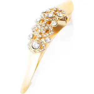 FICCARE Maximas Victorian Crystal Embellished Hair Clip - Gold