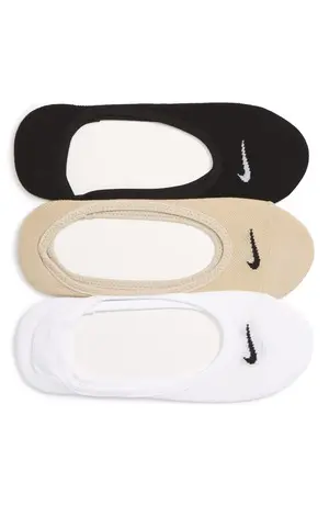 Nike 3-Pack No-Show Socks Black/ White/ Nude