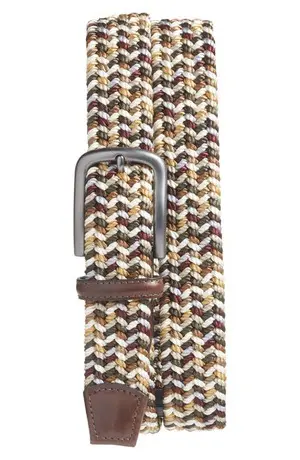 Torino Woven Belt - Brown Multicolor