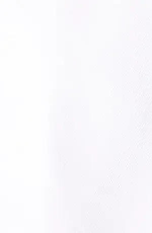 David Donahue Luxury Non-iron Trim Fit Solid Dress Shirt - White