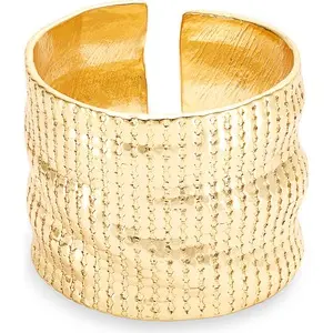 KARINE SULTAN Chainmail Cuff Bracelet - Gold
