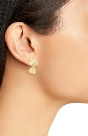 KARINE SULTAN Medallion Drop Earrings