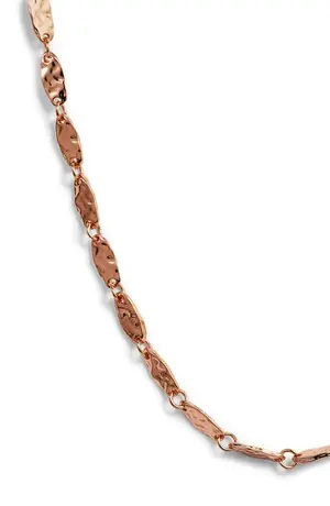 KARINE SULTAN Long Chain Necklace - Rose Gold