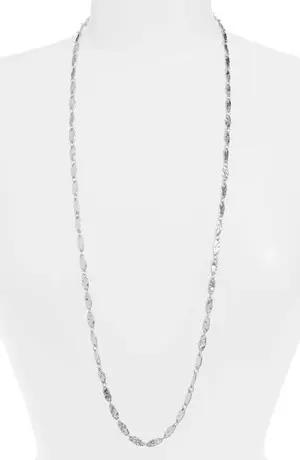 KARINE SULTAN Long Chain Necklace Silver