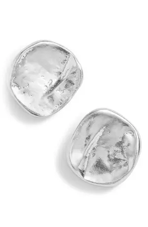 KARINE SULTAN Round Stud Earrings - Silver
