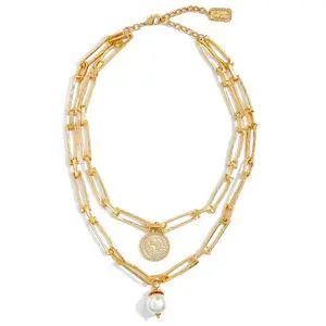 KARINE SULTAN Layered Pendant Necklace - Gold