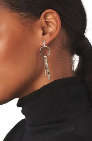 Lagos Signature Caviar Bead & Circle Drop Earrings