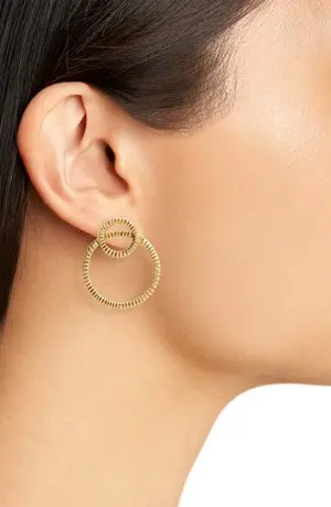 KARINE SULTAN Double Hoop Earrings