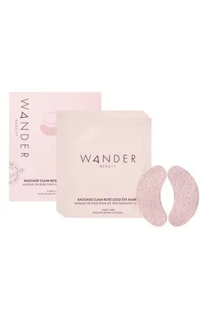 WANDER BEAUTY Baggage Claim Eye Masks - Rose Gold