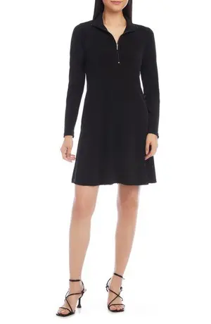 Karen Kane A-line Travel Jersey Dress - Black