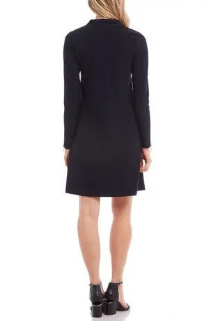 Karen Kane A-line Travel Jersey Dress - Navy
