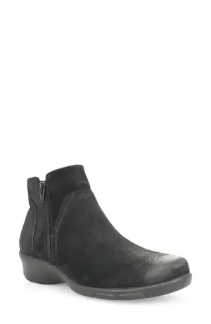 PROPET Waverly Wedge Bootie Black Suede