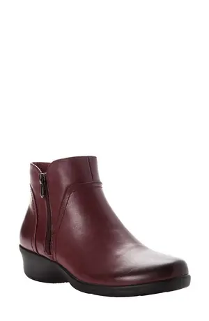 PROPET Waverly Wedge Bootie Rich Burgundy Leather