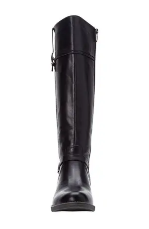 PROPET Leather Knee High Boots With Buckle Detail