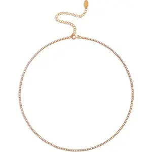 SHYMI Celine Tennis Choker Necklace - Rose/white