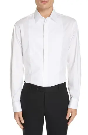 Emporio Armani Slim Fit Stretch Tuxedo Shirt