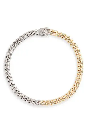 SHYMI Tori Cuban Chain Choker Necklace - Gold/silver