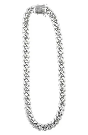 SHYMI Tori Cuban Chain Choker Necklace - Silver