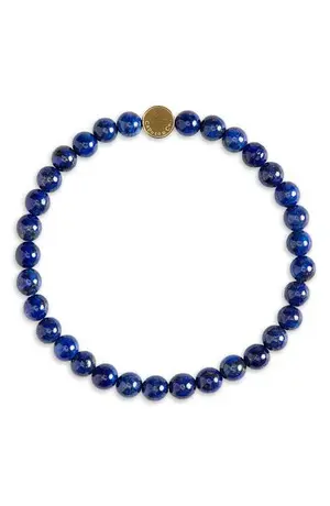 Caputo & Co Stone Bead Bracelet - Dark Blue