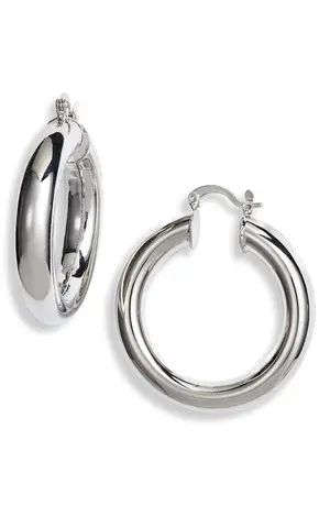SHYMI Yve Medium Hoop Earrings - Silver