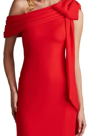 Tadashi Shoji One-shoulder Column Gown