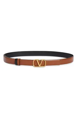 Valentino Garavani Valentino Garavani VLOGO Buckle Reversible Leather Belt 11j Selleria-nero
