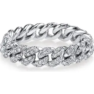 Shay Pavé Mini Link Ring - Diamond