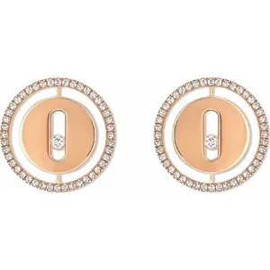 Messika Lucky Move Diamond Stud Earrings - Rose Gold