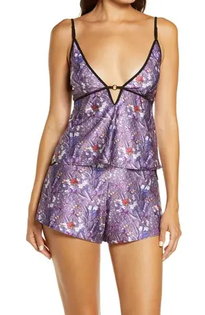 HAUTY Down The Garden Path Cami Pajamas - Purple