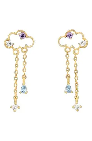GIRLS CREW Reigning Clouds Drop Earrings - Gold