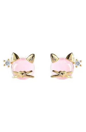GIRLS CREW Kitty Kat Stud Earrings
