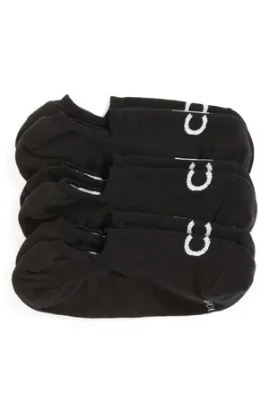 Calvin Klein 3-pack No-show Socks - Black