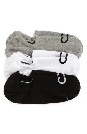 Calvin Klein Calvin Klein 3-Pack No-Show Socks Grey/ White/ Black