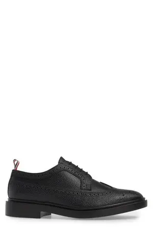 Thom Browne Longwing Leather Derby - Black Leather