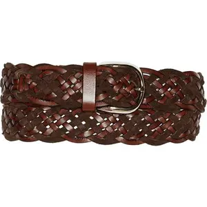 Brunello Cucinelli Braided Belt - Dark Brown