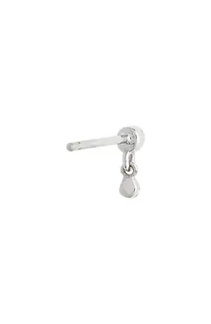 MARIA TASH Single Diamond Dangle Stud Earring