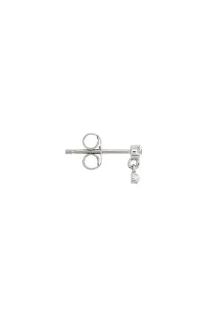 MARIA TASH Single Diamond Dangle Stud Earring