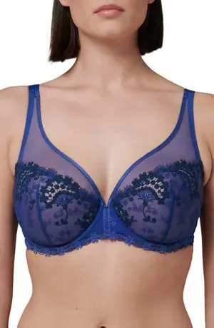 Simone Perele Wish Underwire Plunge Bra - Electric Blue