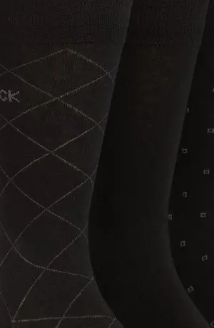 Calvin Klein 3-pack Patterned Dress Socks