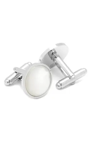 CUFFLINKS, INC. Mother-of-pearl Rhodium - White