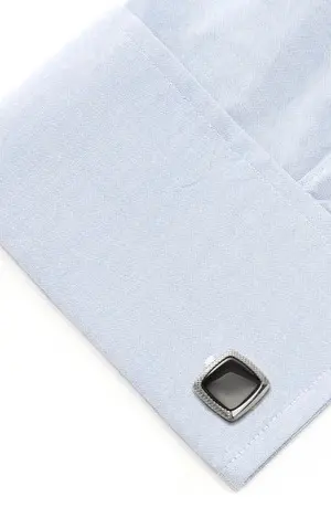 CUFFLINKS, INC. Onyx And Stainless Steel Cuff Links