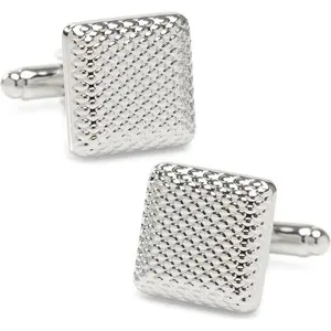 CUFFLINKS, INC. Beaded Square - Silver