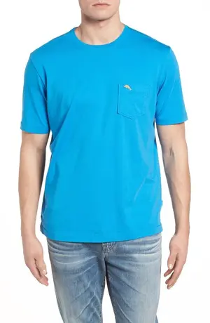 Tommy Bahama New Bali Sky Original Fit Pocket T-shirt Blue Canal