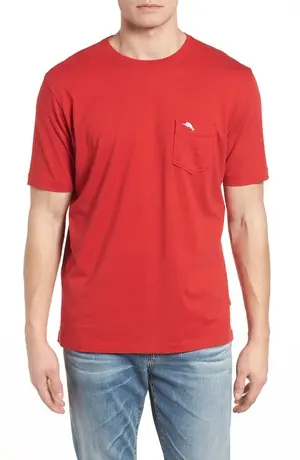 Tommy Bahama New Bali Sky Original Fit Pocket T-shirt Regal Red