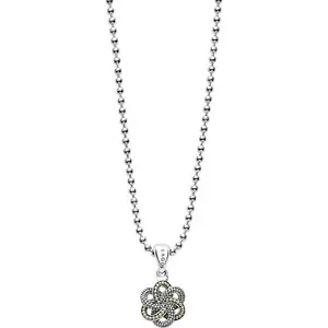 Lagos Love Knot Pendant Necklace - Two-tone