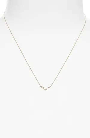 DANA REBECCA DESIGNS Sadie Pearl Mini V-shape Necklace