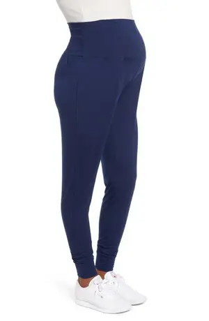 ANGEL MATERNITY Tapered Lounge Pants - Navy