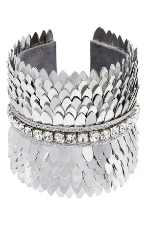Deepa Gurnani Gigi Cuff Bracelet - Silver