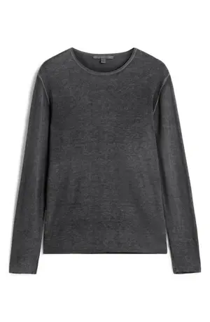 John Varvatos Silk & Cashmere Sweater - Light Grey